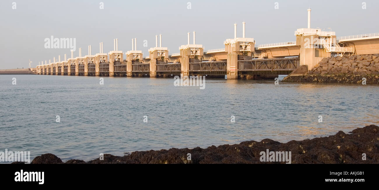 Eastern Scheldt Flood barrier between Schouwen-Duivenland and Northern ...