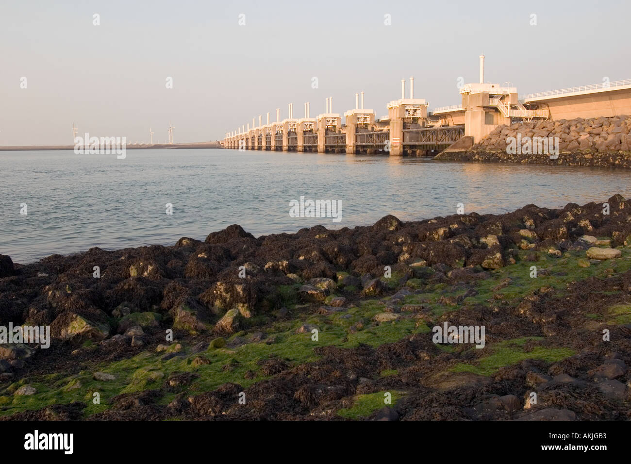 Eastern Scheldt Flood barrier between Schouwen-Duivenland and Northern ...