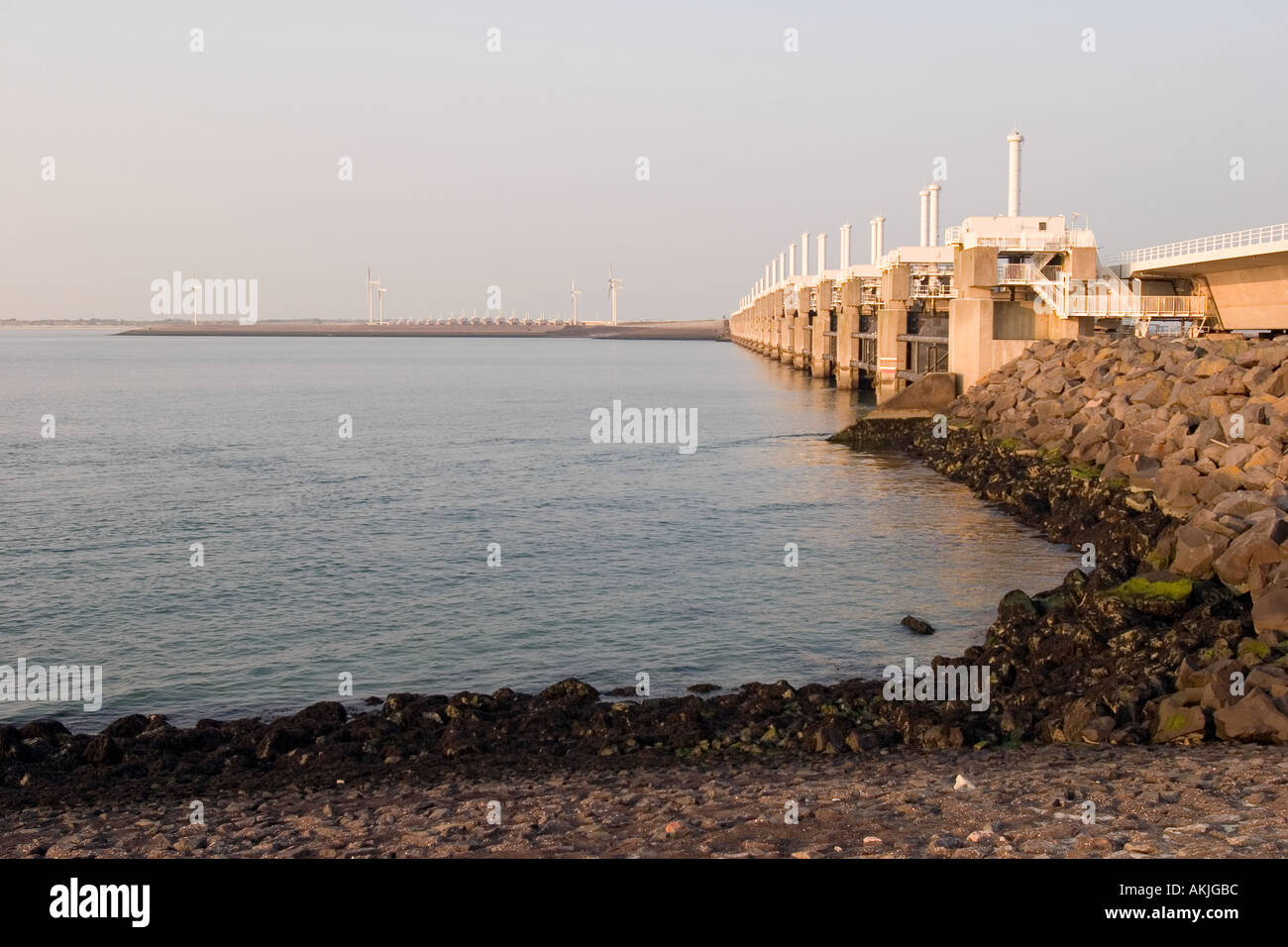Eastern Scheldt Flood barrier between Schouwen-Duivenland and Northern ...