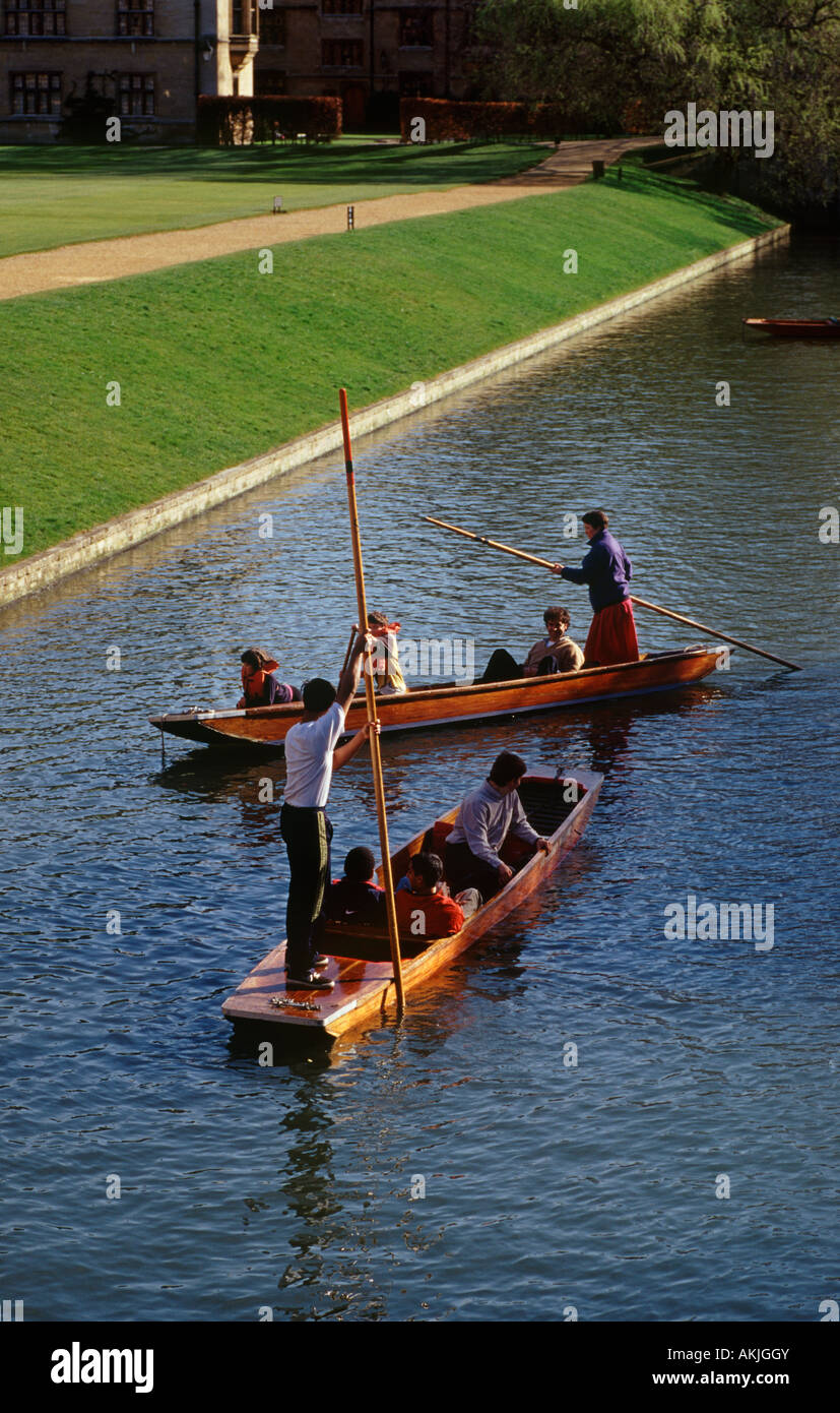 Punting in Cambridge England Stock Photo - Alamy