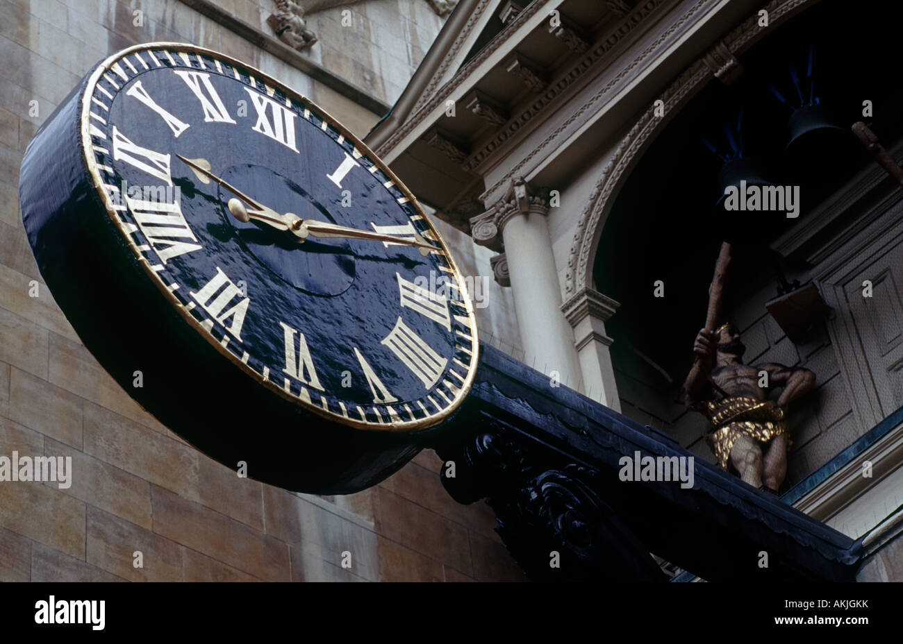 Clock at St Dunstan in the West Church Fleet Street London England ...