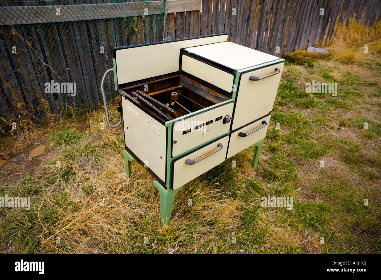 Old fashioned bbq Stock Photo - Alamy