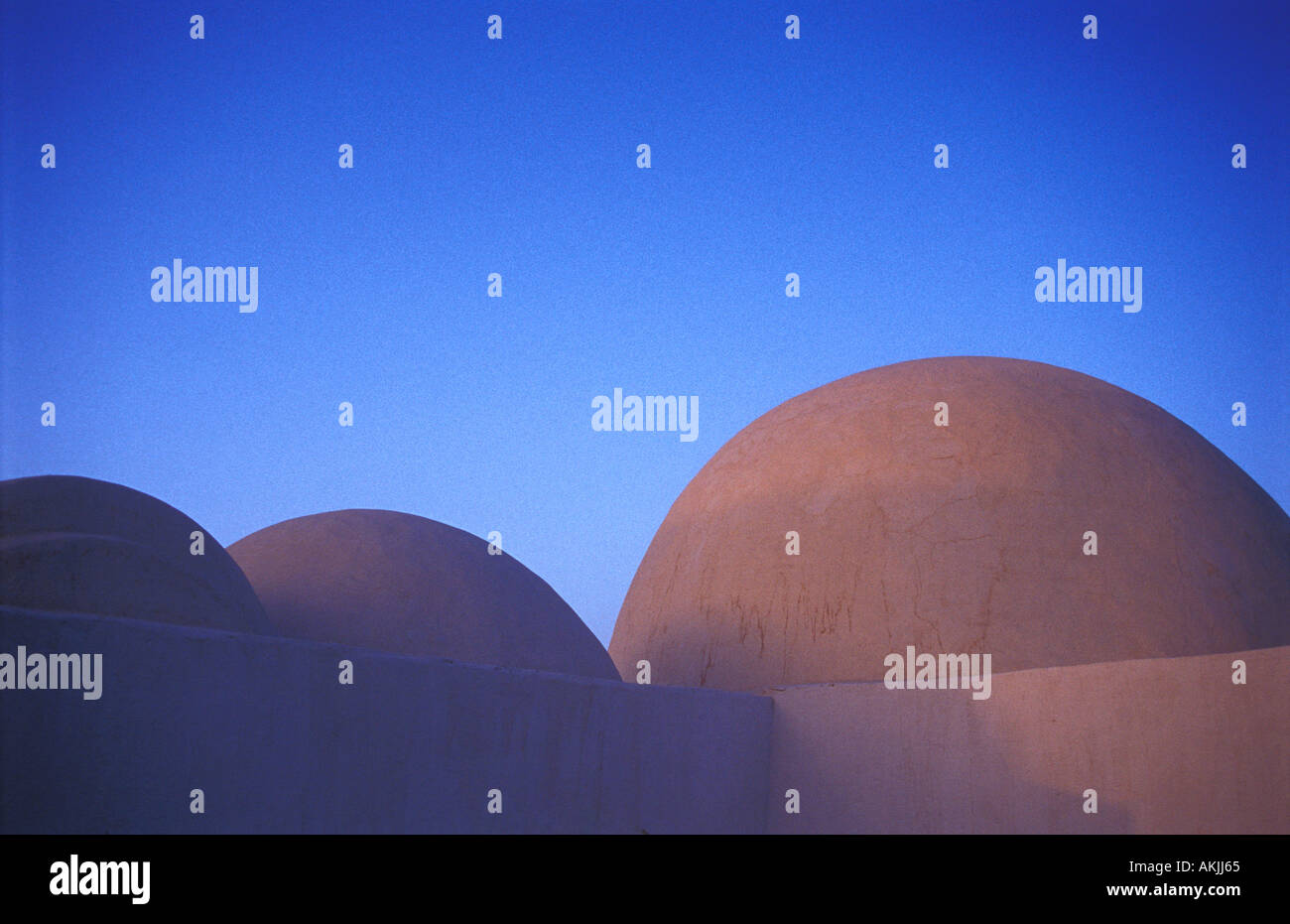 Cupolas (Domes) of the Jama Fadloud Mosque, Jerba (Djerba Stock Photo ...