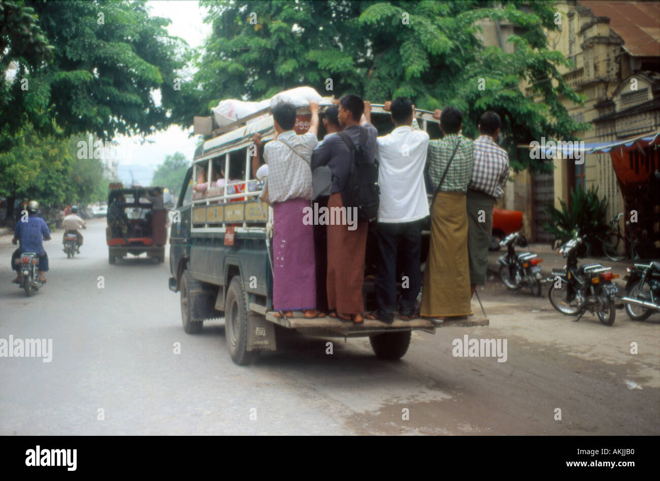 Very old mini bus for people transportation hi-res stock photography ...