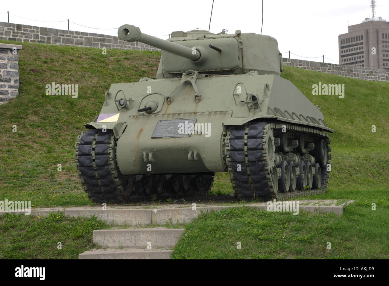 Tank at the Citadel in Quebec City Canada Stock Photo - Alamy