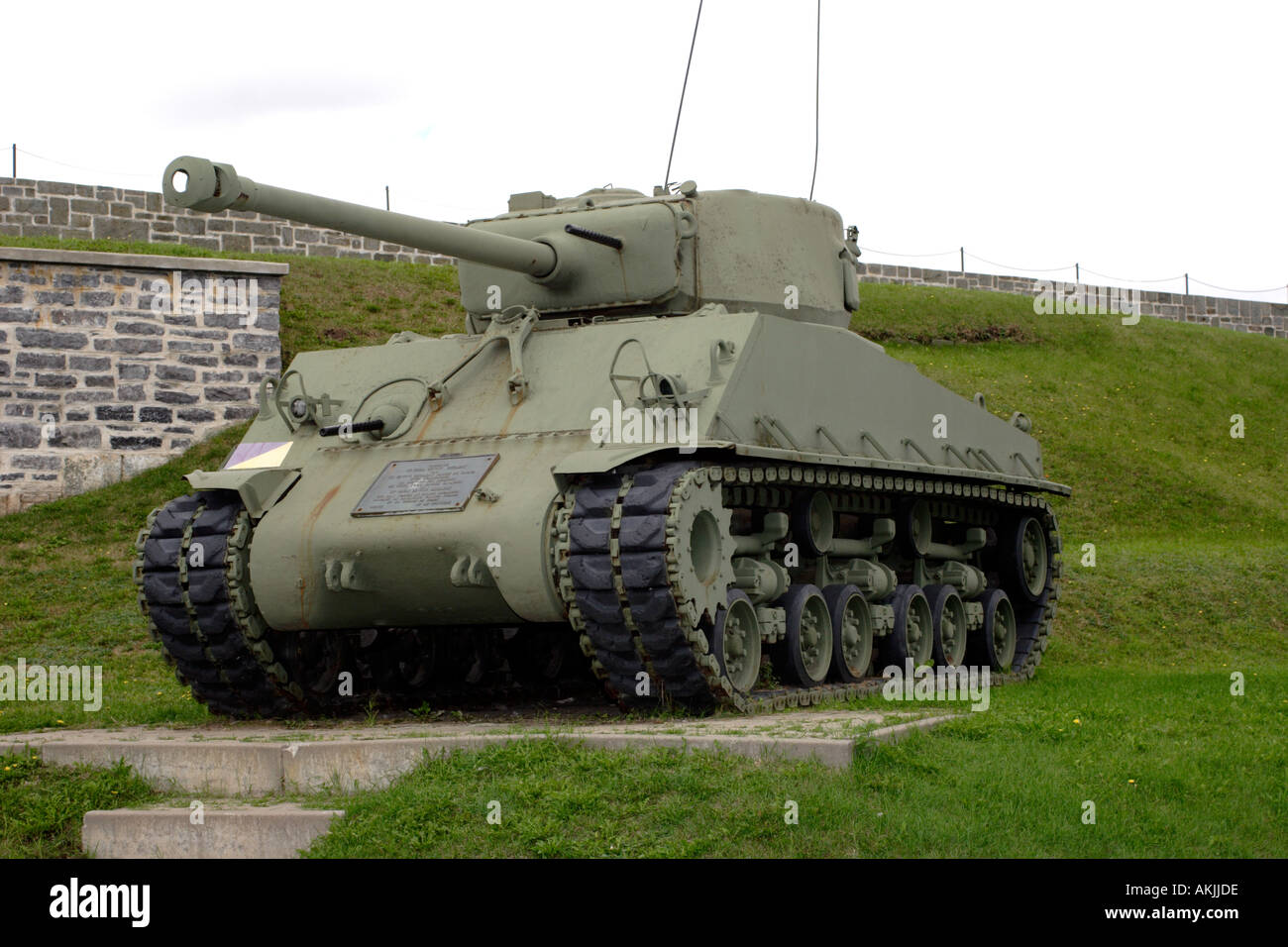 Tank at the Citadel in Quebec City Canada Stock Photo - Alamy