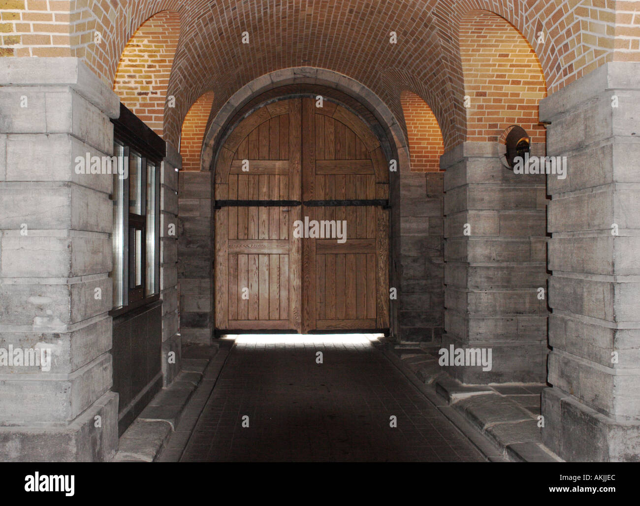 Inside the citadel in Quebec City Canada Stock Photo - Alamy