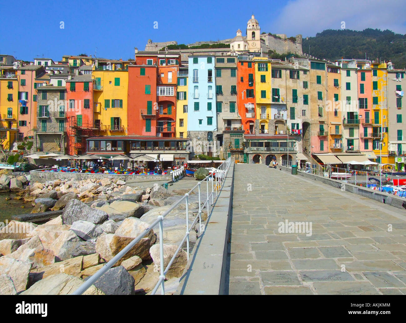 Wharf, Portovenere, Ligury, Italy Stock Photo - Alamy