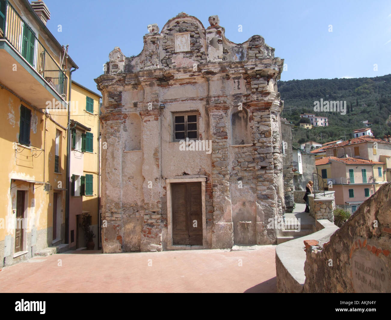 Deconsecrated church, Tellaro, Ligury, Italy Stock Photo - Alamy