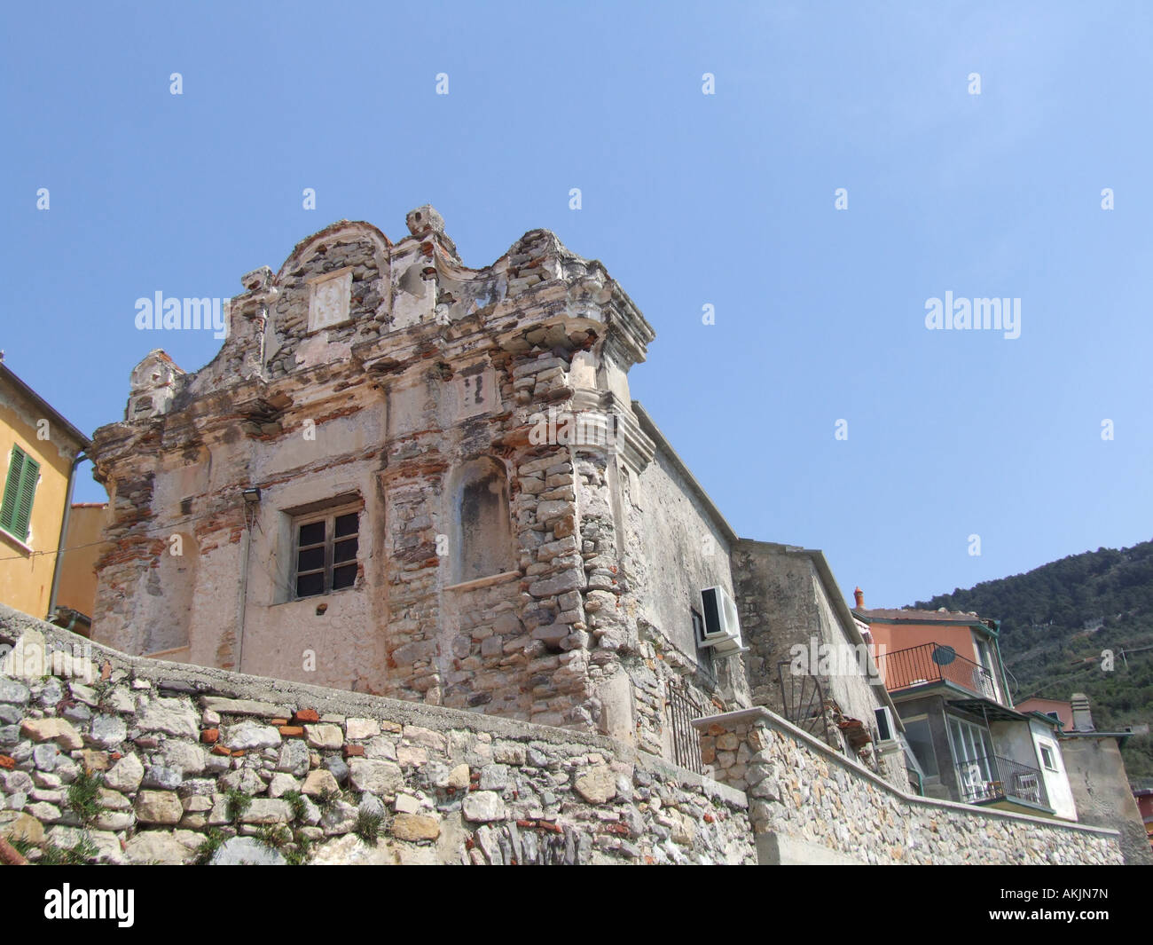 Deconsecrated church, Tellaro, Ligury, Italy Stock Photo - Alamy