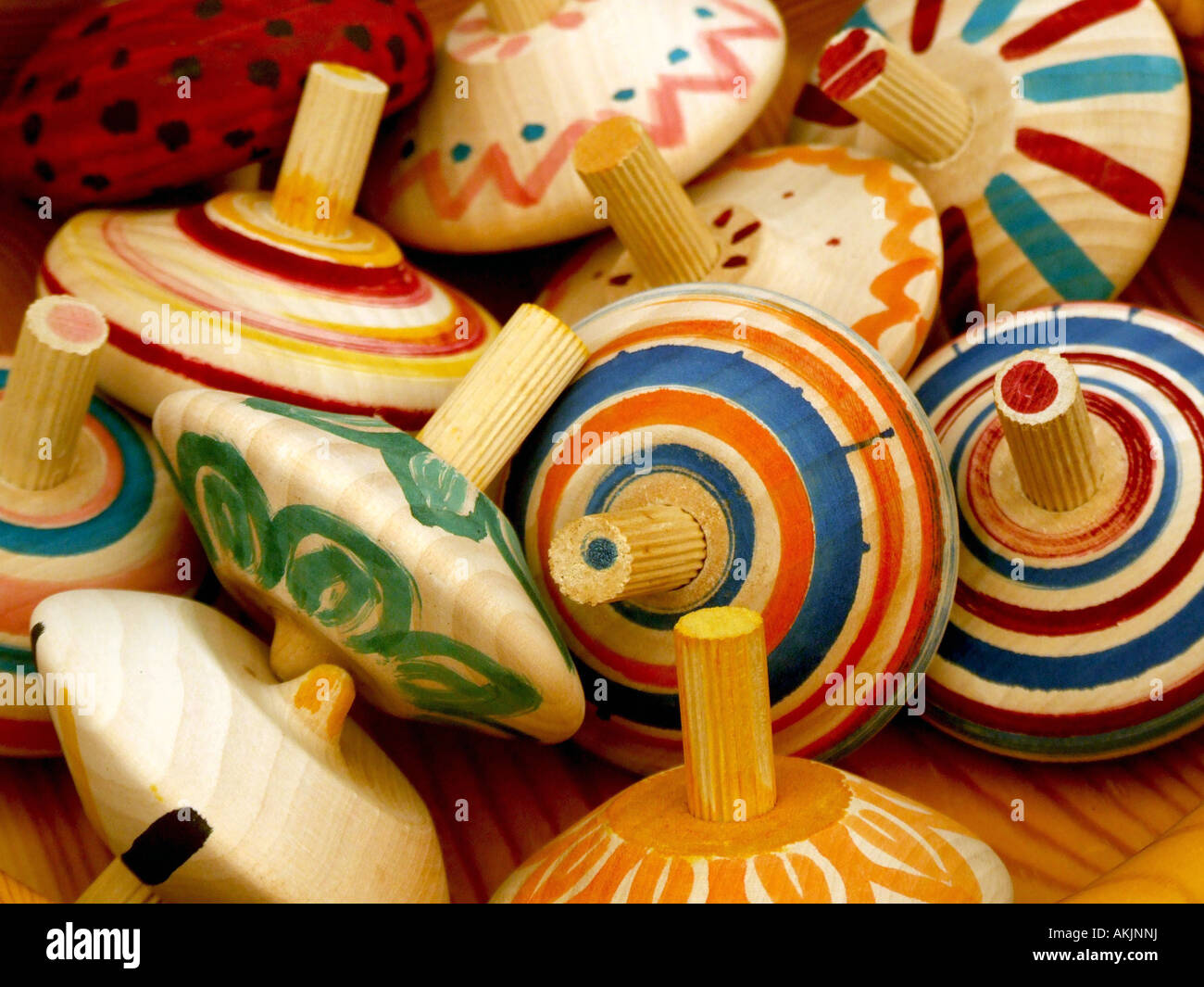Spinning tops, Chiavari, Ligury, Italy Stock Photo - Alamy