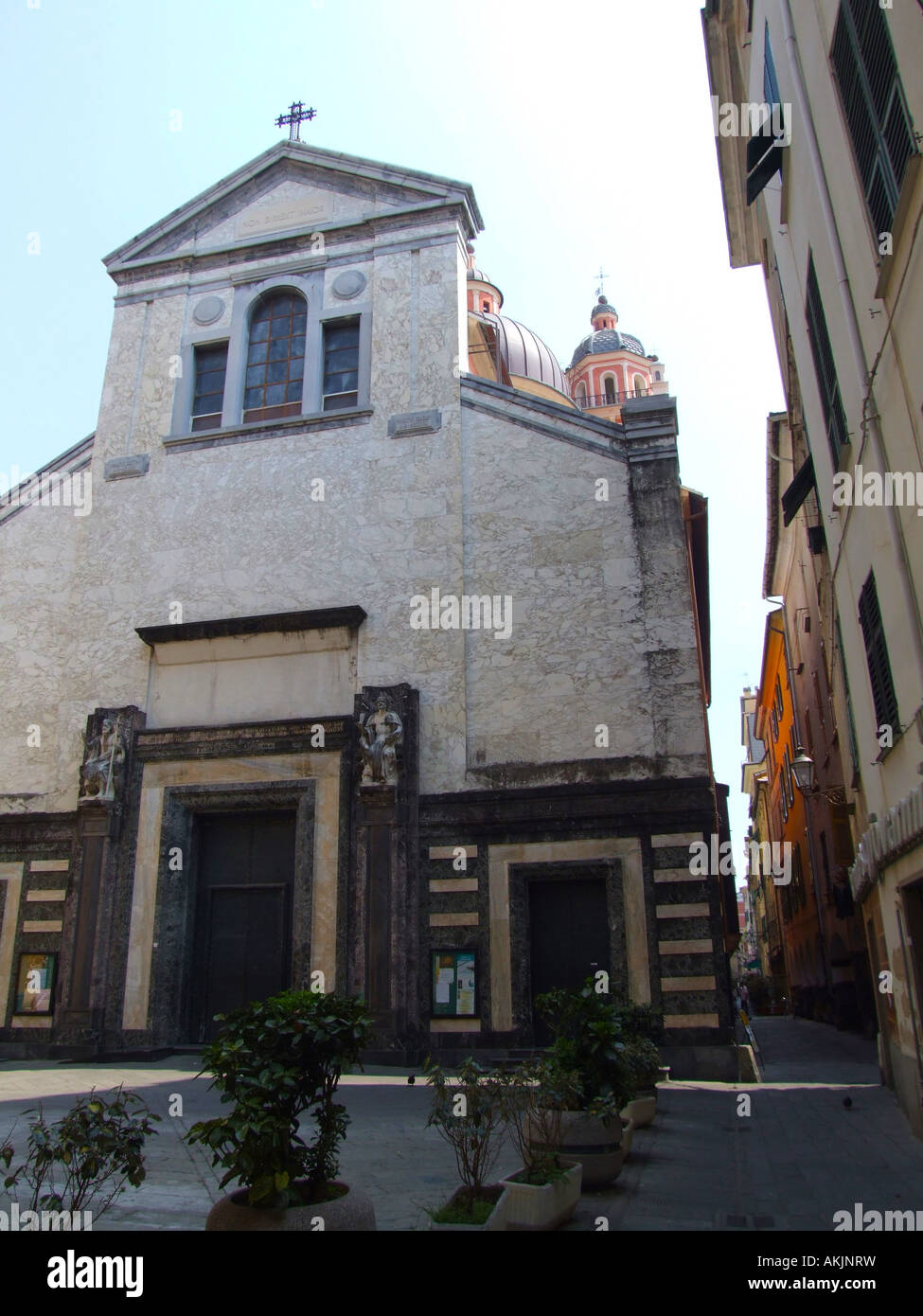 San Giovanni Battista church, Chiavari, Ligury, Italy Stock Photo - Alamy