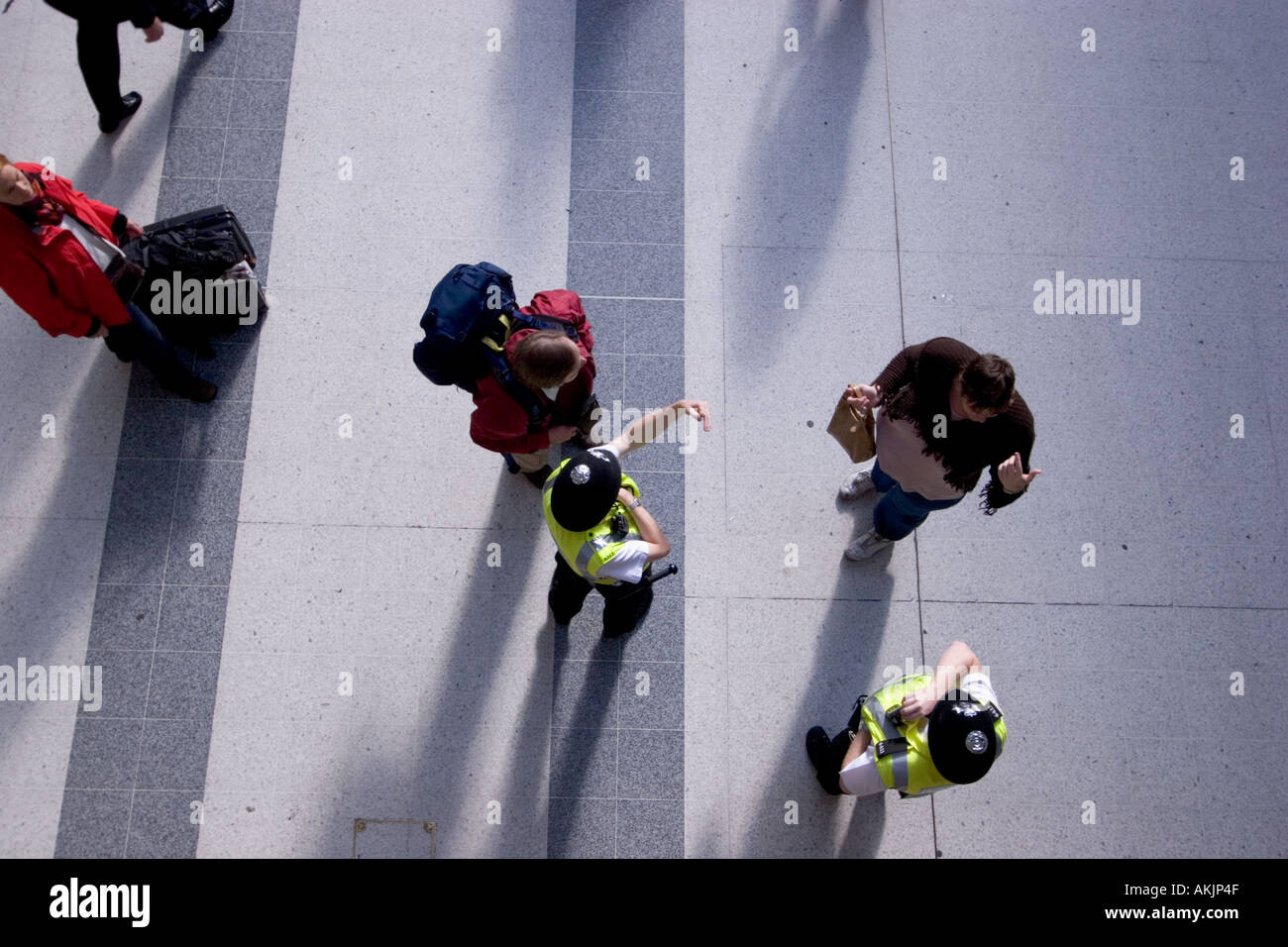 police officers at Liverpool street station giving directions and ...