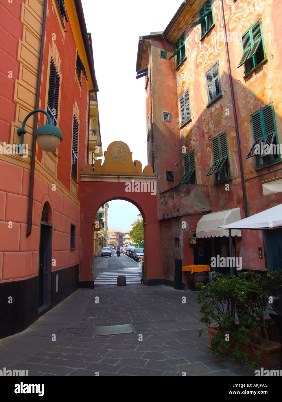 Foreshortening, Lavagna, Ligury, Italy Stock Photo - Alamy