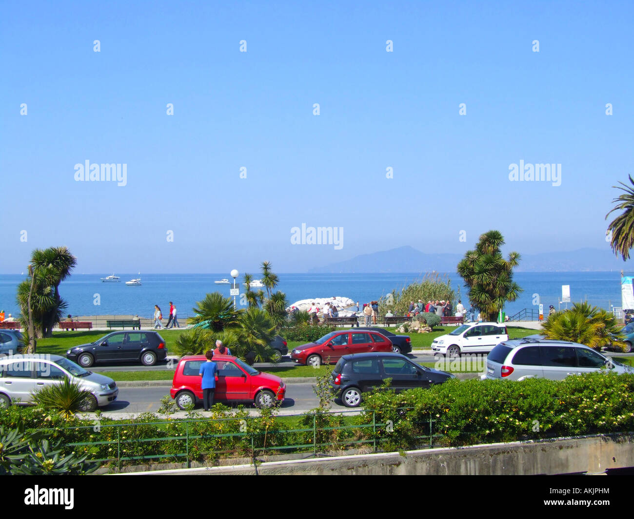 Promenade, Sestri Levante, Ligury, Italy Stock Photo - Alamy