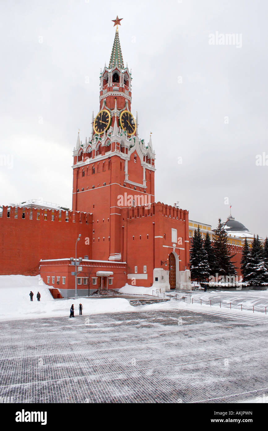 Moscow Russia Red Square Kremlin tower Stock Photo - Alamy