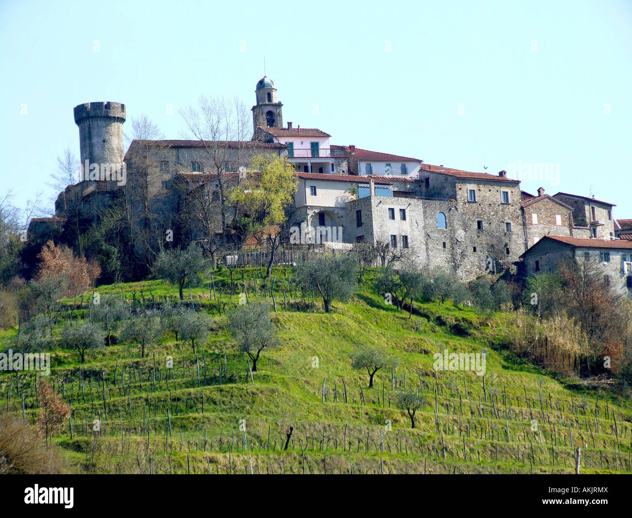 Malgrate castle, Bagnone, Tuscany, Italy Stock Photo - Alamy