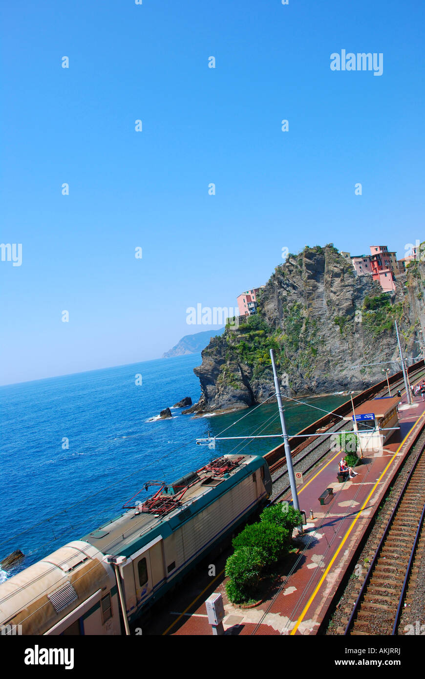 Cliff, Manarola, Ligury, Italy Stock Photo - Alamy