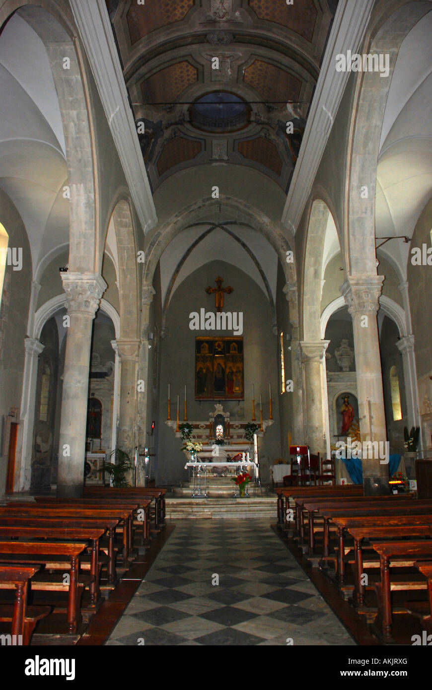 San Lorenzo church, Manarola, Ligury, Italy Stock Photo - Alamy