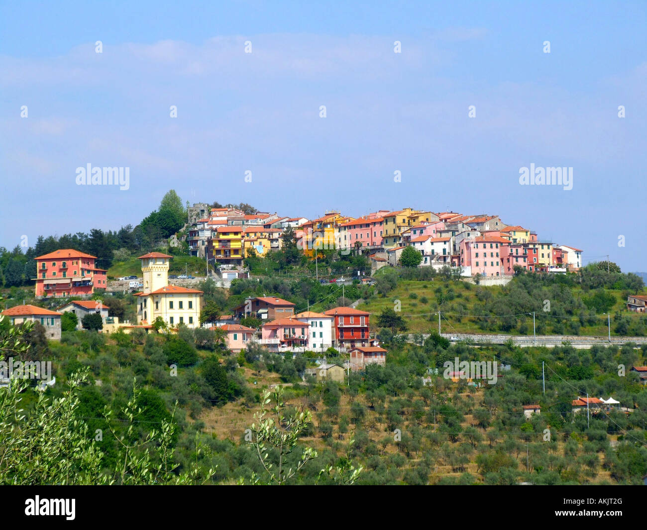 Cityscape, Vezzano Ligure, Ligury, Italy Stock Photo - Alamy