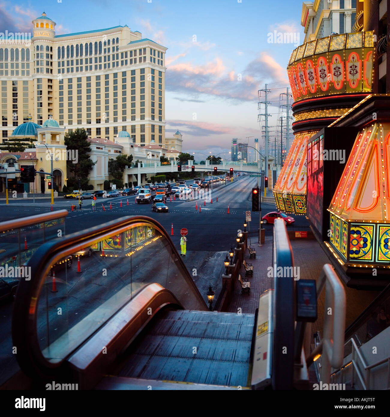 Las Vegas vista views scene Bellagio Bill's Gambling Saloon Casino ...