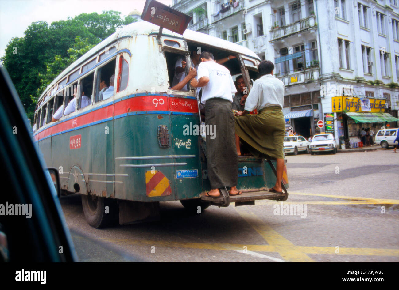 Crowded bus myanmar hi-res stock photography and images - Alamy