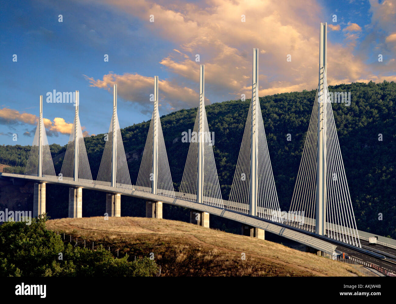 Bridge viaduct of Millau France Stock Photo - Alamy