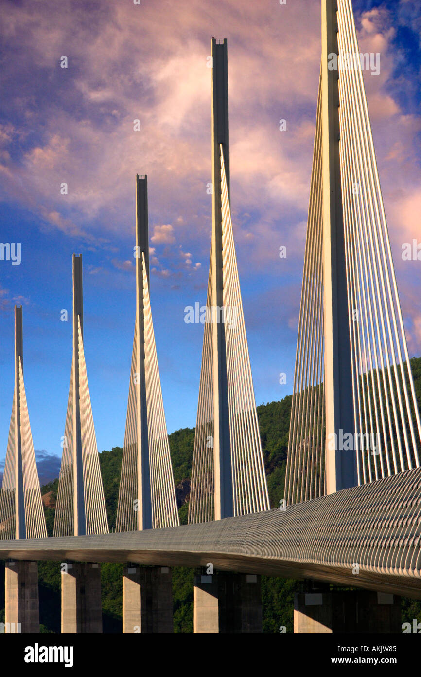 Bridge viaduct of Millau France Stock Photo - Alamy