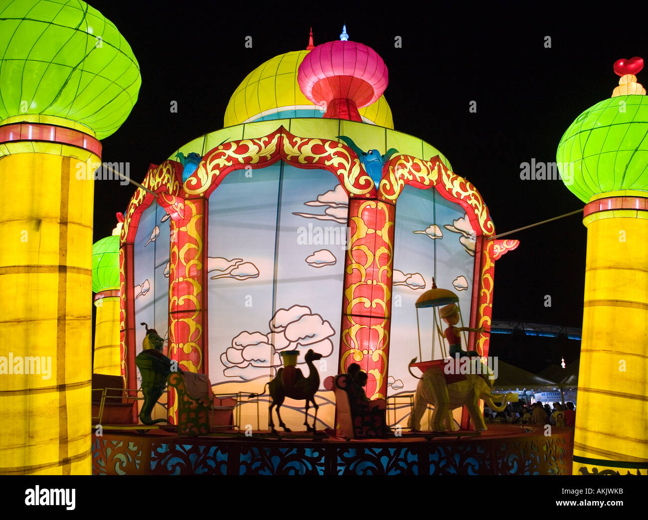 Colourful Arabian Nights lantern at the Asia Lantern Carnival 2006 ...