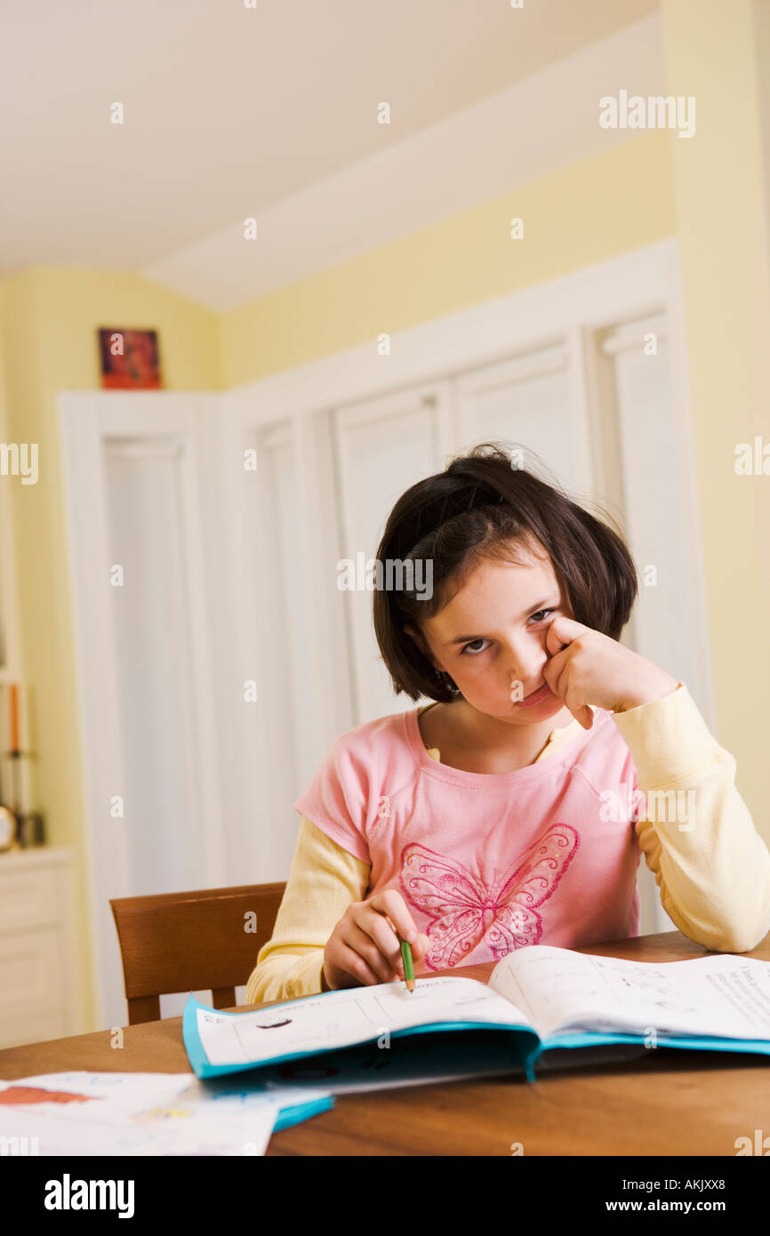 Homework child mad hi-res stock photography and images - Alamy