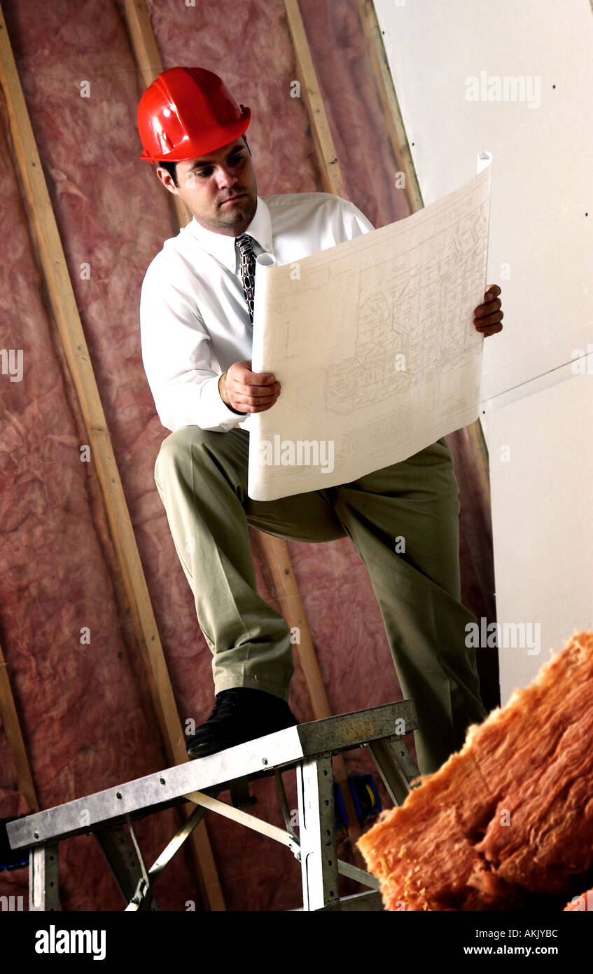 Construction manager on site Stock Photo - Alamy