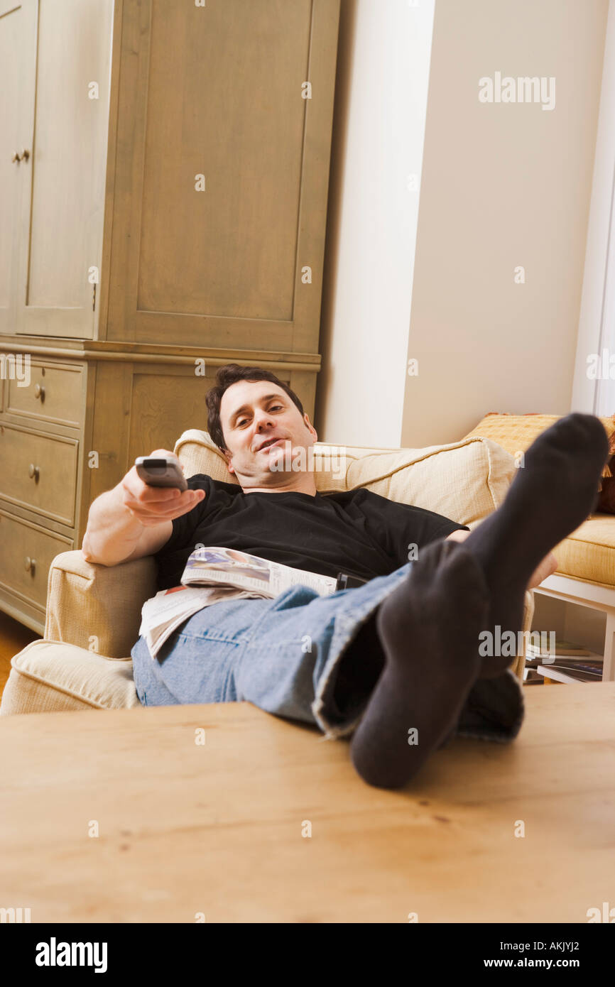 Slouch chair hi-res stock photography and images - Alamy