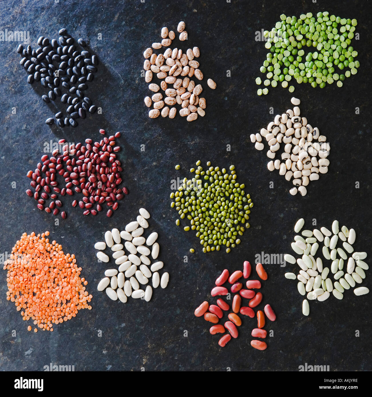 Piles of dry legumes Stock Photo - Alamy