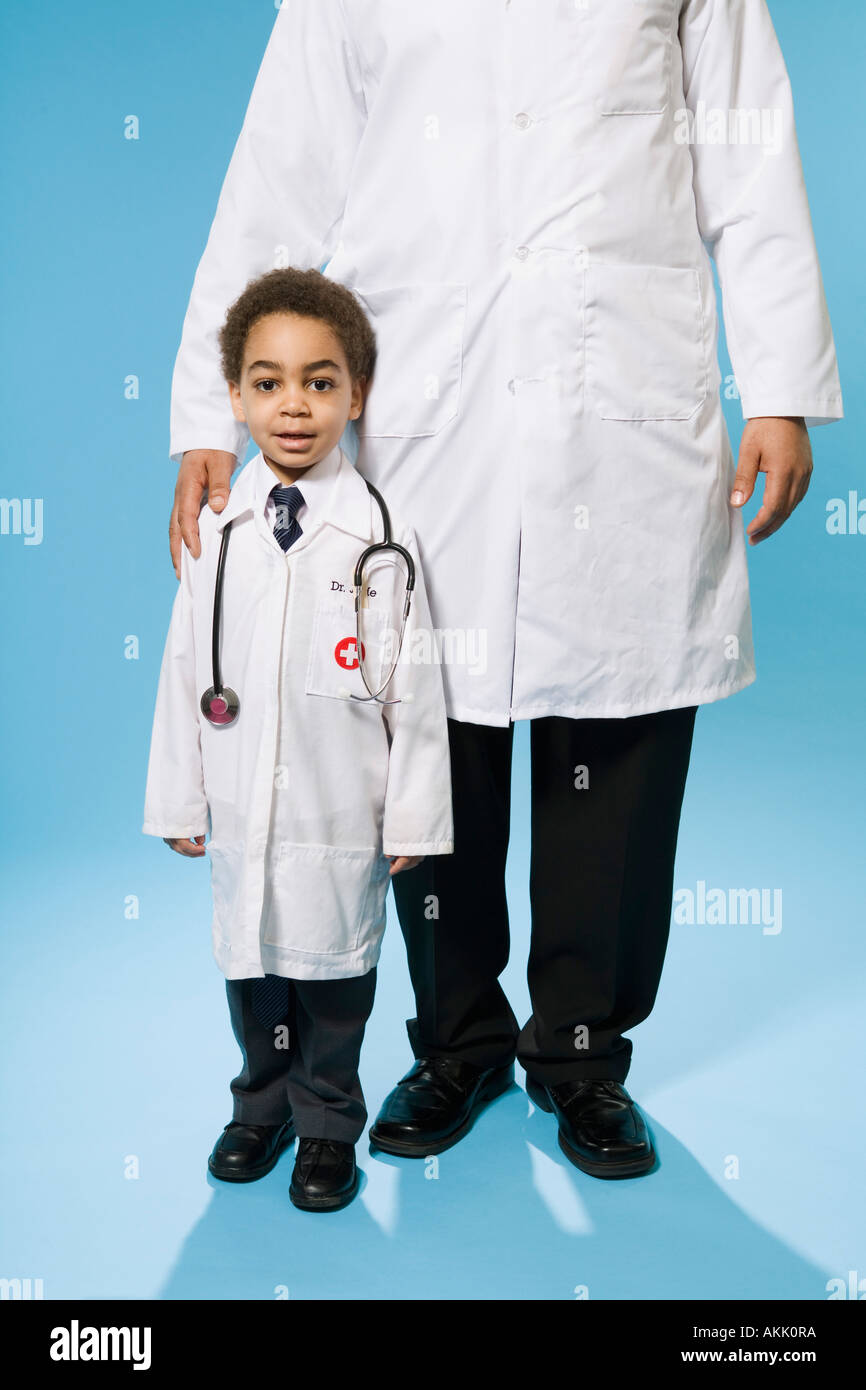Portrait of young boy dressed as doctor Stock Photo - Alamy