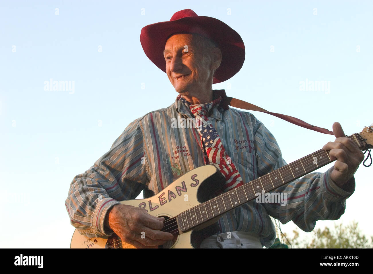 Local character dressed up as a country singer New Orleans Louisiana ...