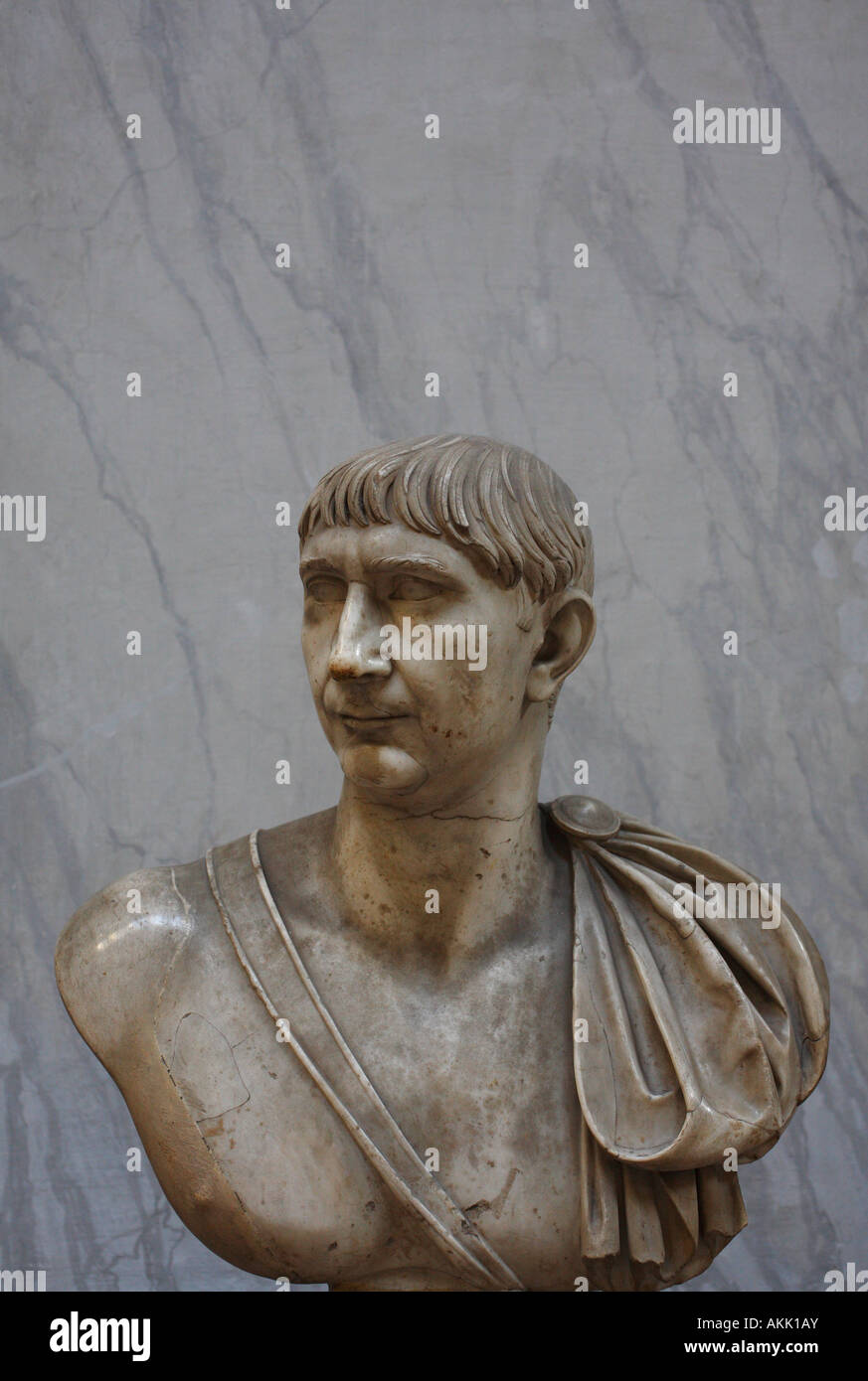 Emperor Trajan, Braccio Nuovo, Vatican Museums, Italy Stock Photo - Alamy