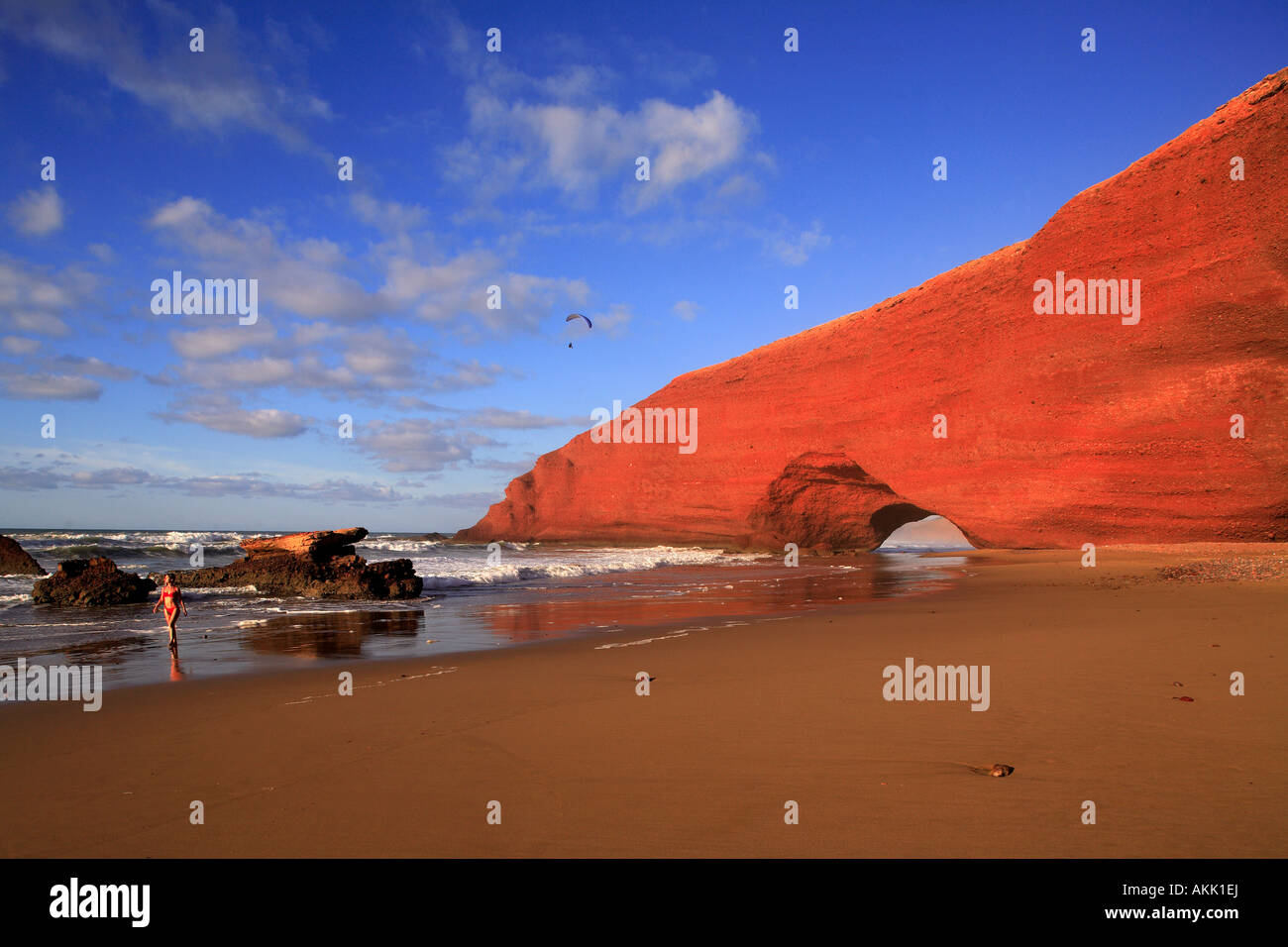 Morocco, Souss region, Atlantic coast in the South of Agadir, Mirleft ...