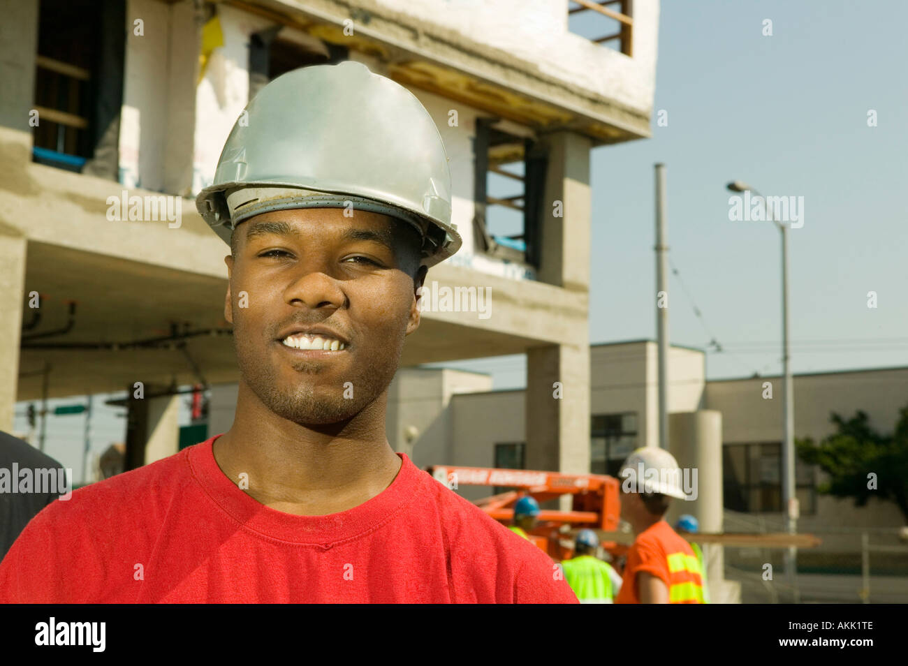 Portrait of construction worker Stock Photo - Alamy