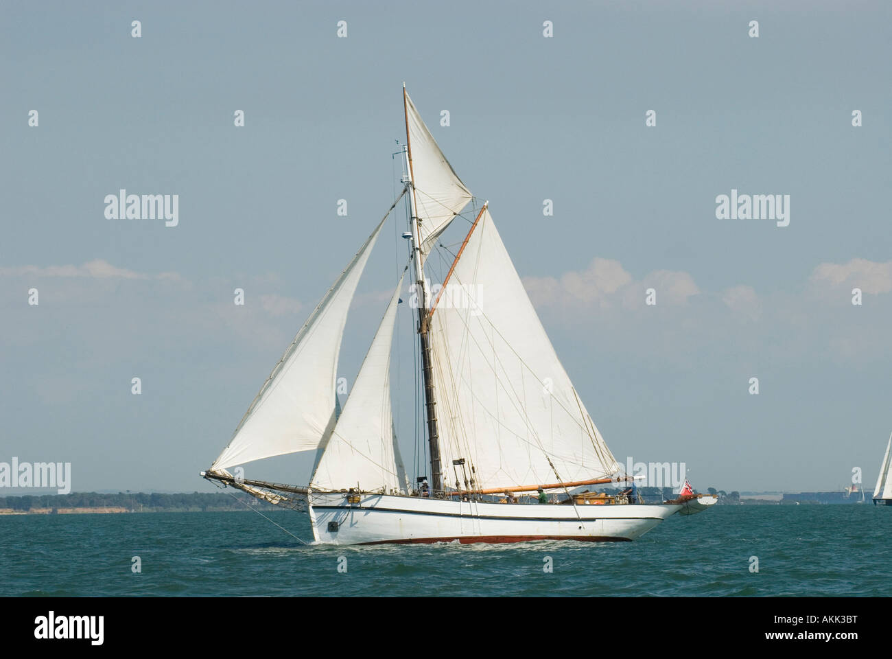 Ketch at sea during the Skandia Cowes Yacht Week Stock Photo - Alamy
