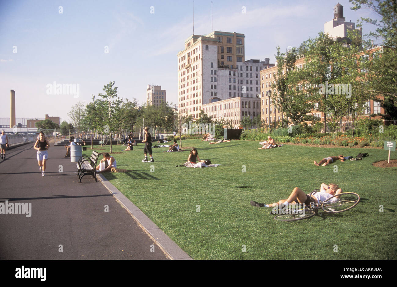 Hudson River Park New York City NYC Stock Photo - Alamy