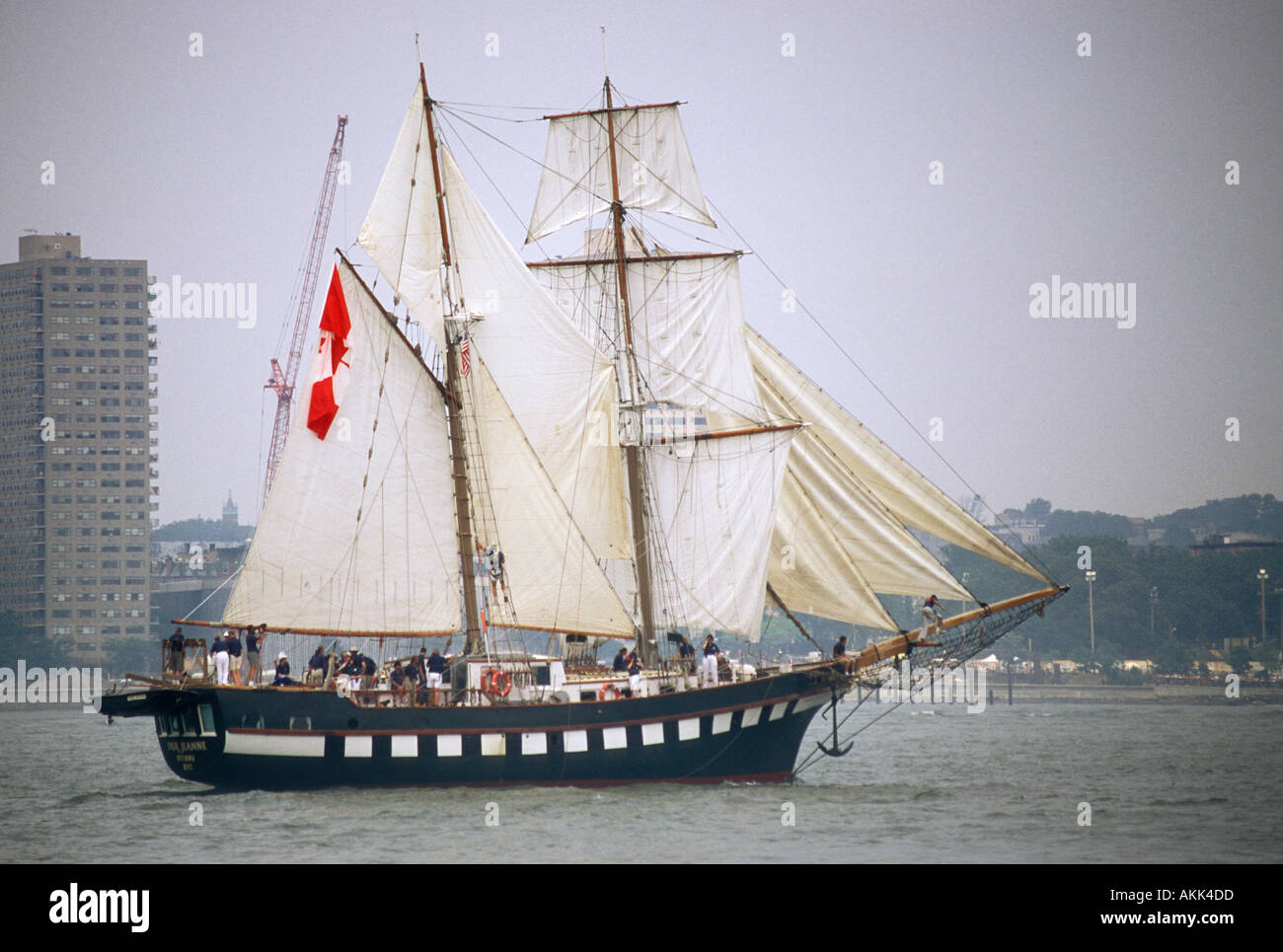 Tall Ship Fair Jeanne New York City NYC Hudson River Stock Photo - Alamy
