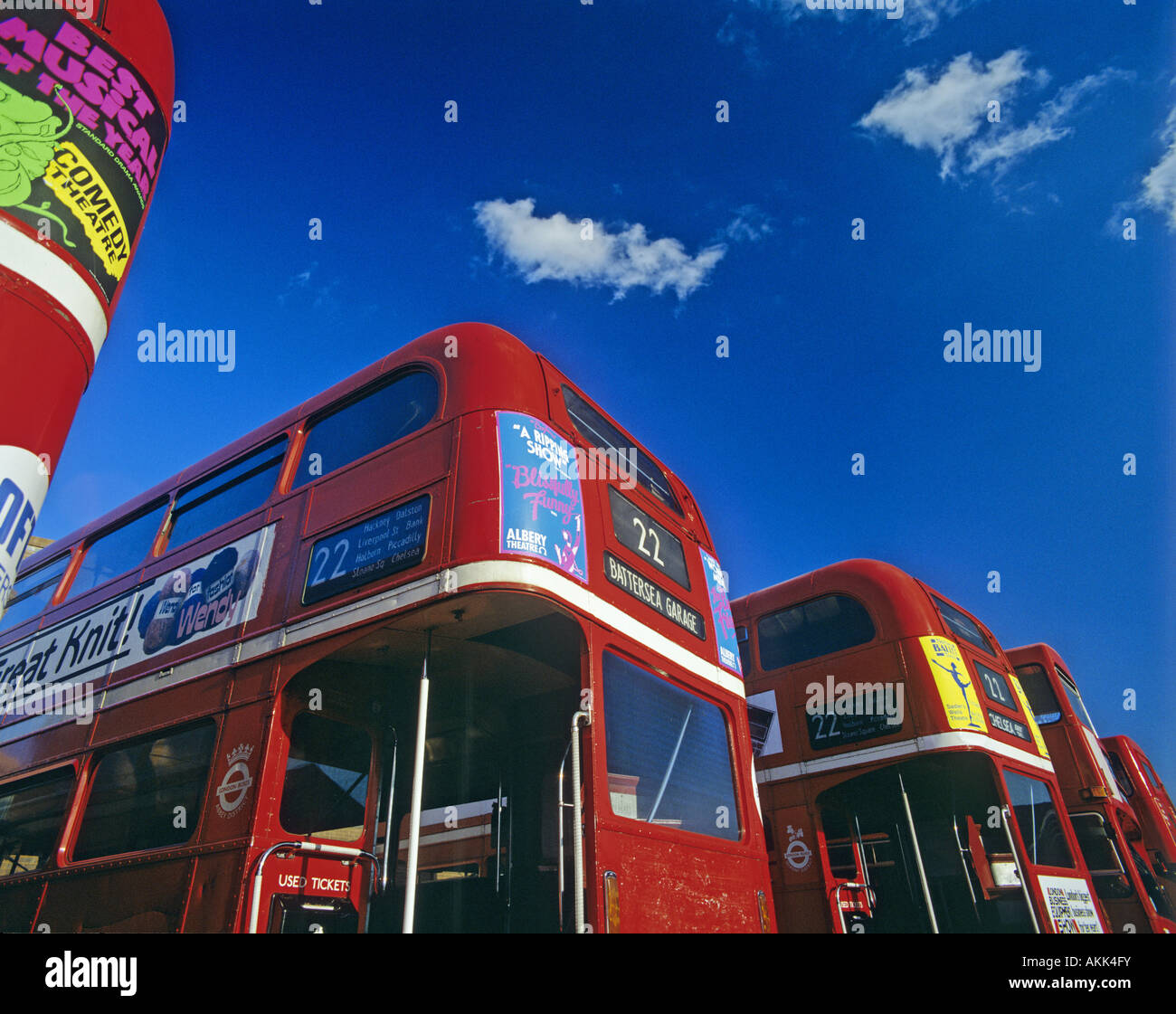 London Bus Depot South London England Stock Photo - Alamy