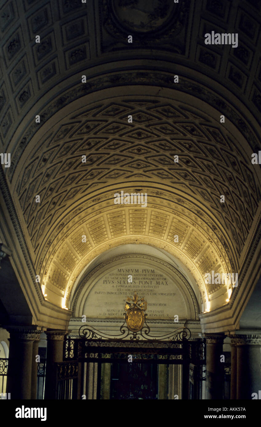 Italy Rome The Ceiling Of A Gallery At Vatican Museums Stock Photo - Alamy