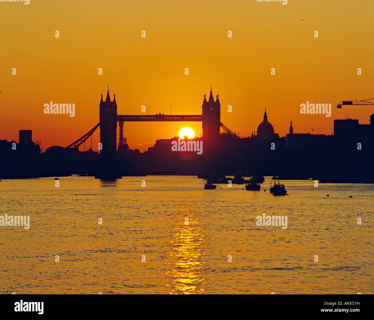 The Tower Bridge at sunset London England Stock Photo - Alamy