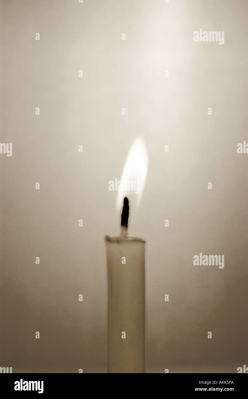 Sepia Toned Candle Stock Photo - Alamy