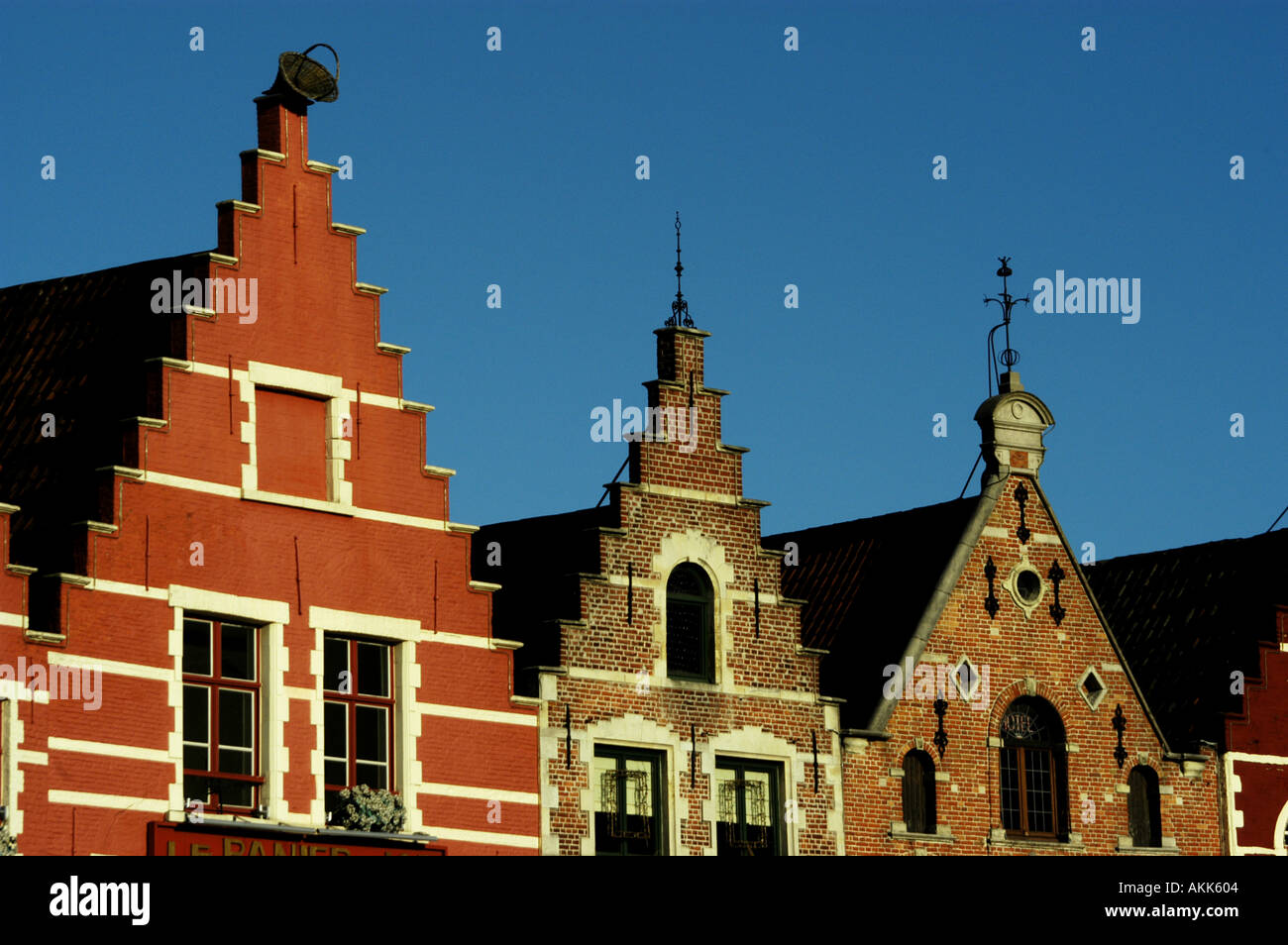 Traditional Flanders Buildings Bruges Belgium Stock Photo - Alamy
