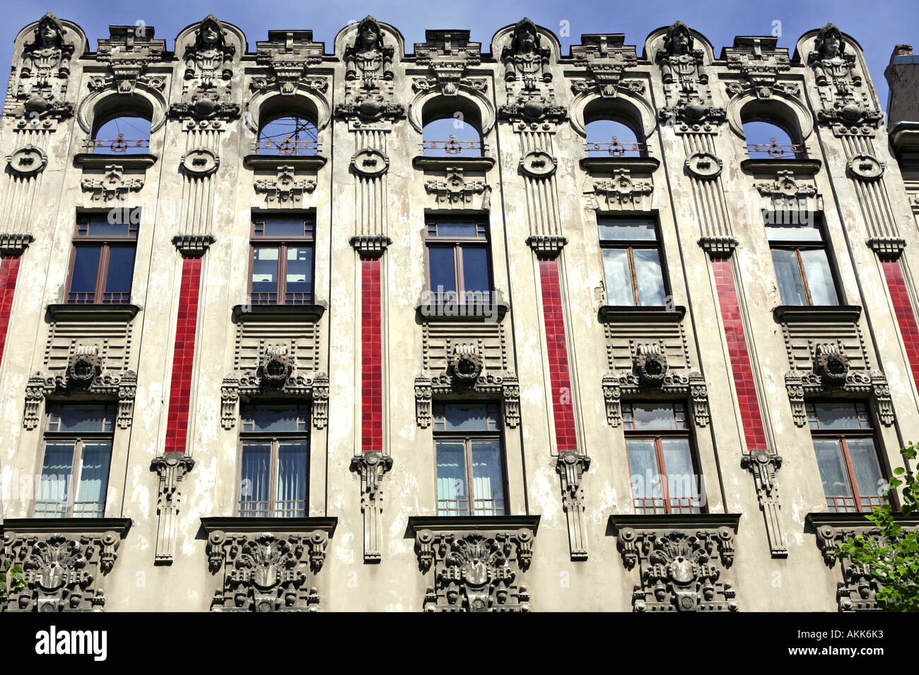 2a Alberta Street Art Nouveau Riga Latvia Mikhail Einstein architect ...