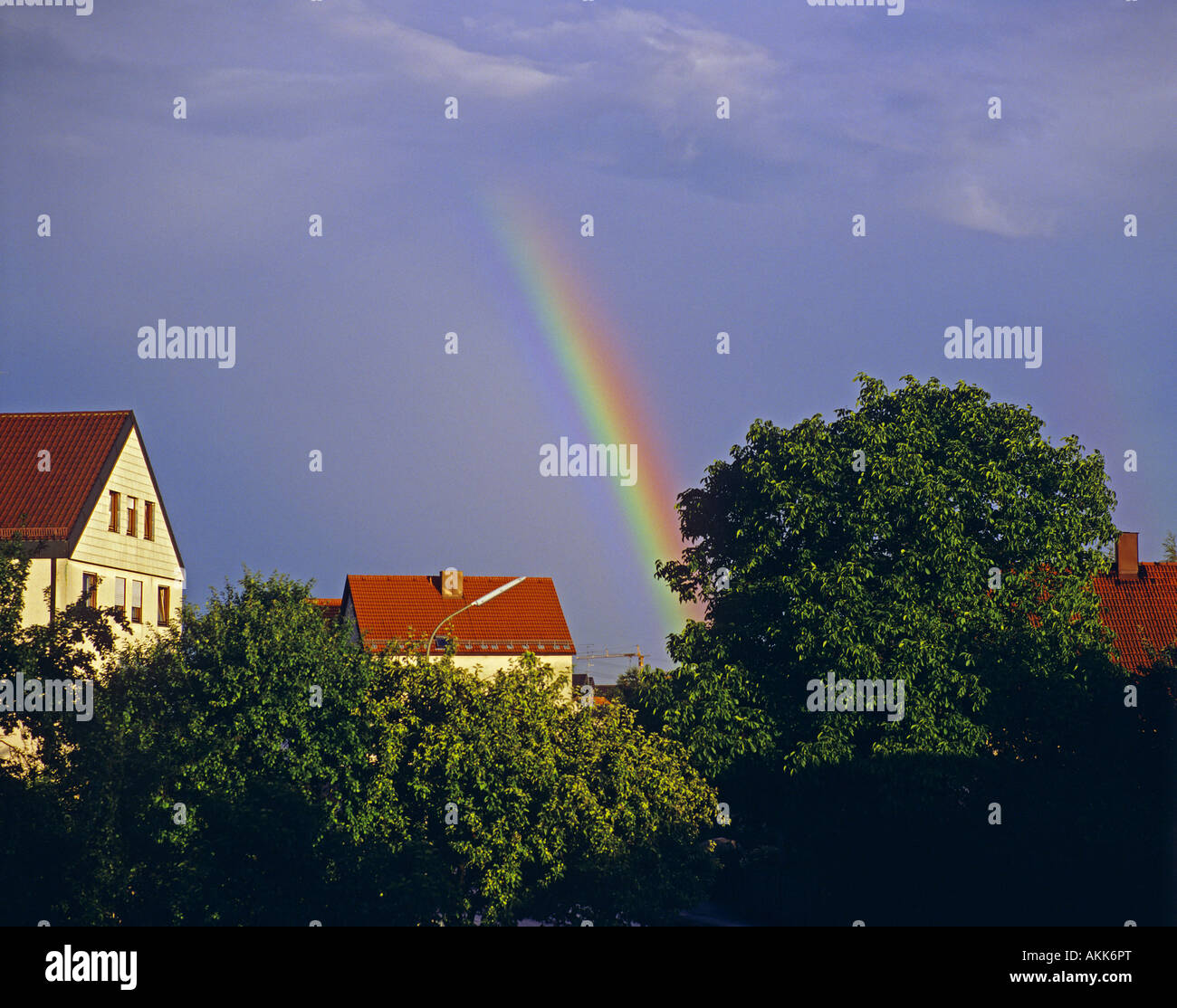 Rainbow Eching near Munchen Bavaria Germany Stock Photo - Alamy