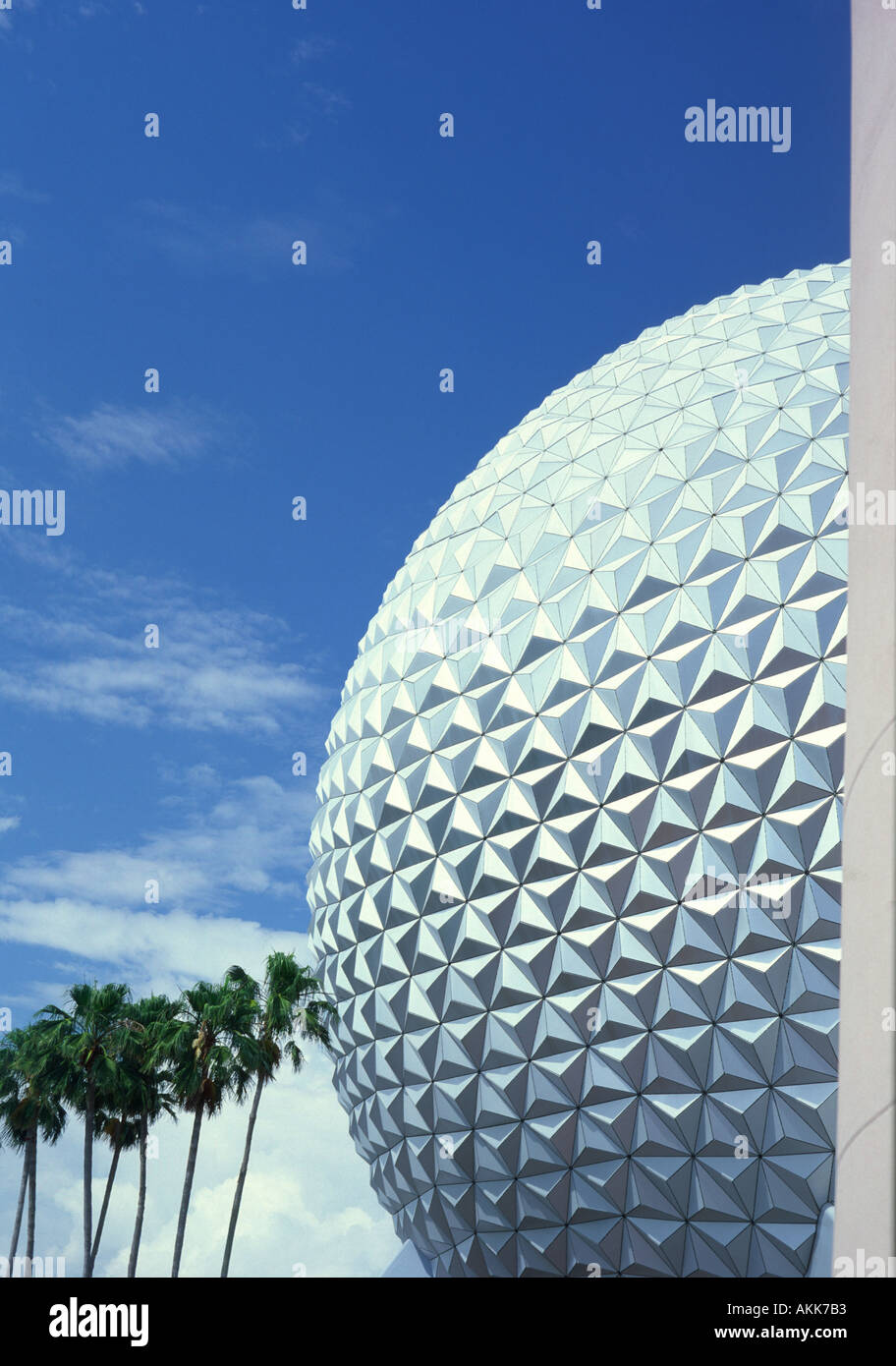 Epcot geosphere spaceship earth ride Florida Stock Photo - Alamy