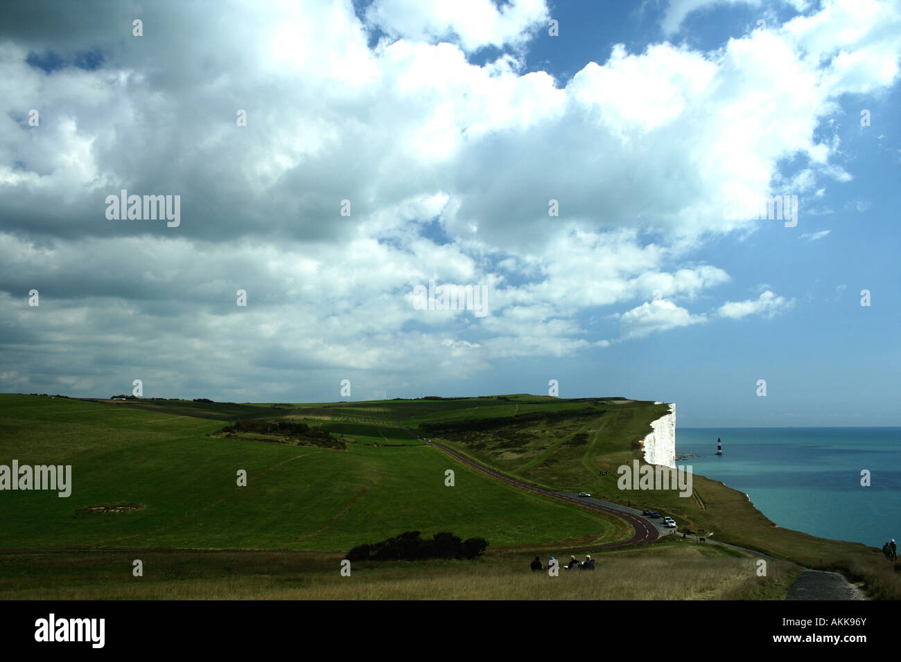 Cliff top panorama Stock Photo - Alamy